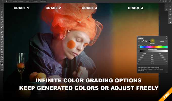 Free luminosity masking panel for Photoshop - ARCPanel